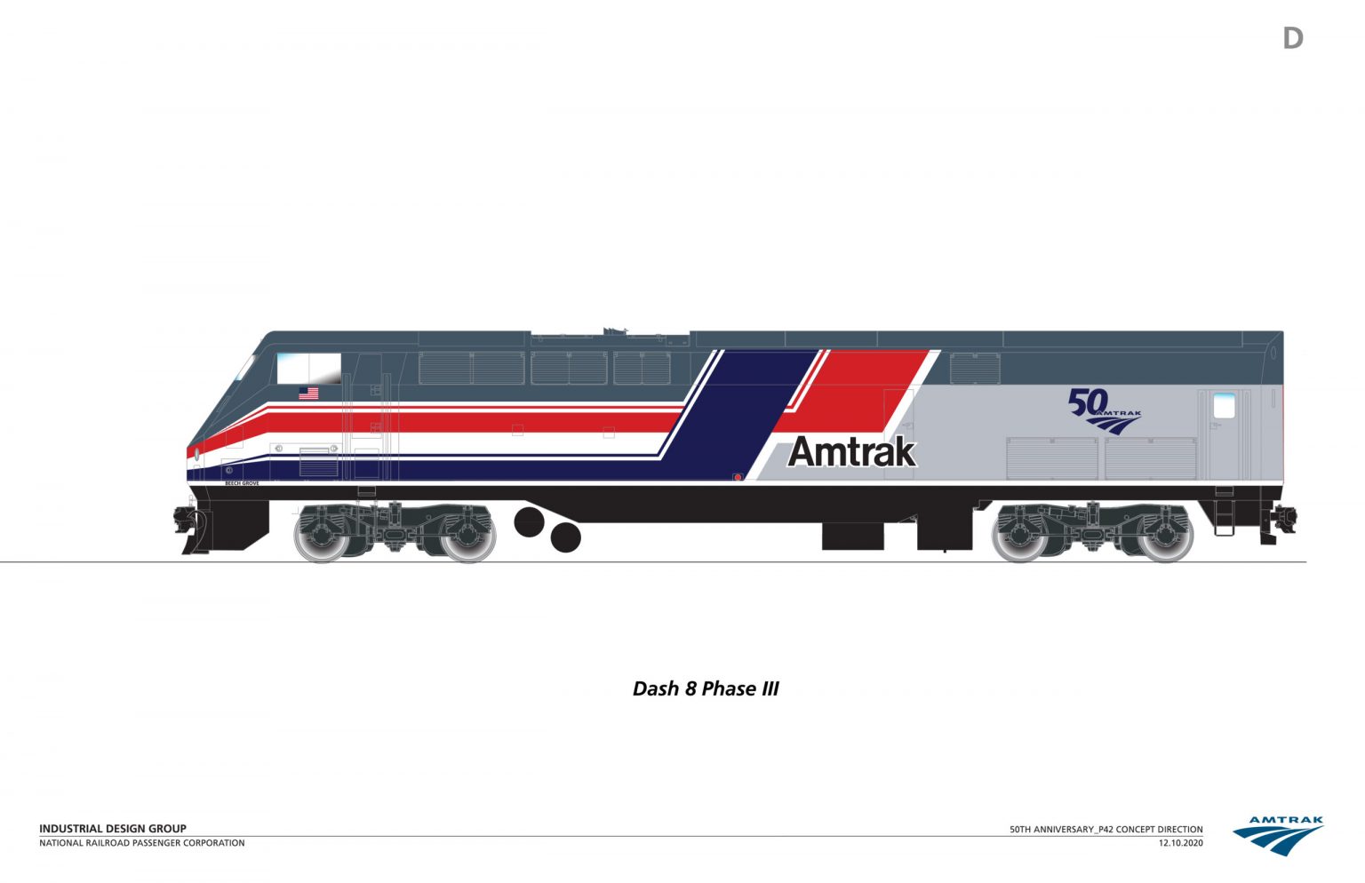 Amtrak to Paint Six Locomotives to Mark 50th Anniversary - Railfan & Railroad Magazine